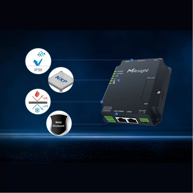 Router cellulare industriale UR32-L04EU-P-W PRO MIlesight su Evohomeshop